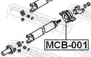 Подвесной подшипник Febest MCB-001 купить в Хабаровске по цене: 3 214 ...