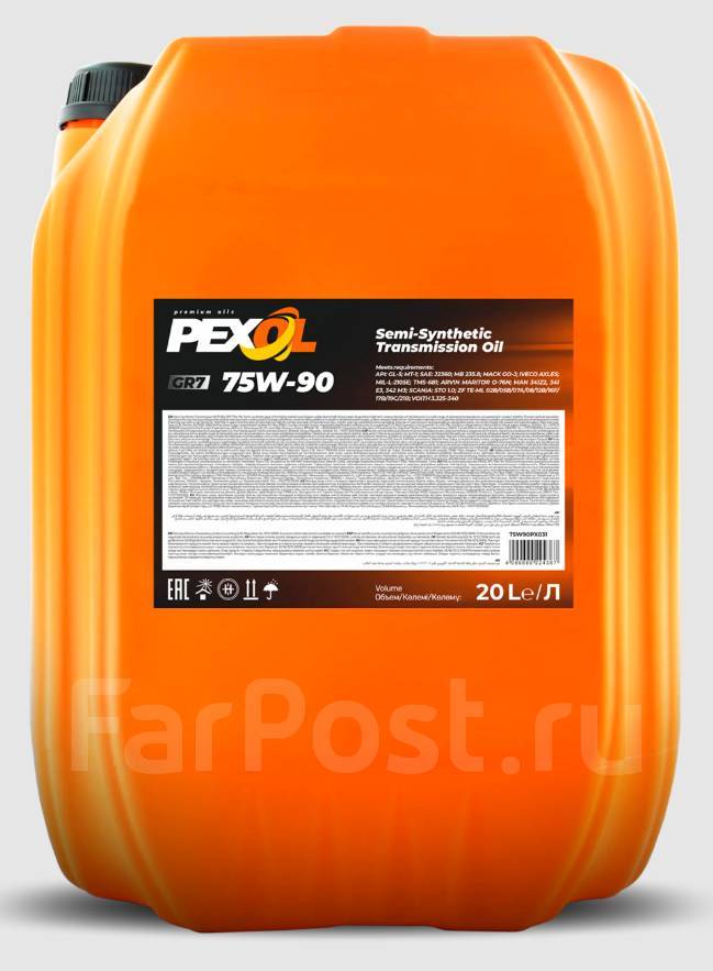 Масло трансм. для гипоидных передач! полусинт API GL-5, MB 235.8 Pexol ...