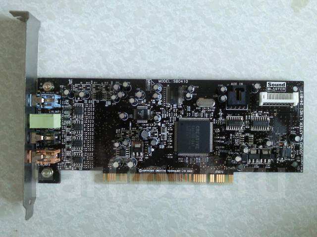 Звуковая карта Creative Sound Blaster SB0410 PCI, б/у, в наличии. Цена ...