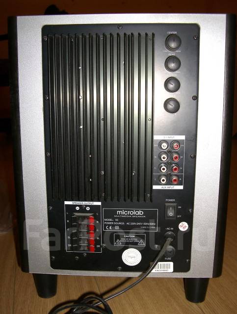 Subwoofer Microlab X5 90W со встроеным усилителем 5.1, б/у во Владивостоке
