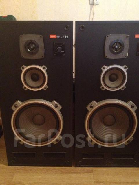 Большие винтажные колонки Sony SS-434 "Carbocon"(8 Ом,80 Ватт) во ...