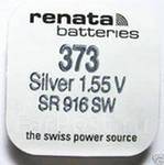 Батарейка Renata 373 (аналог SR916SW, V373) арт. 12994, новый, в ...
