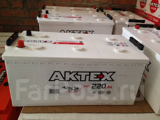 Аккумулятор АкТех 6СТ-220 220А/ч 1500А, Клеммы Конус, Aktex, прямая ...