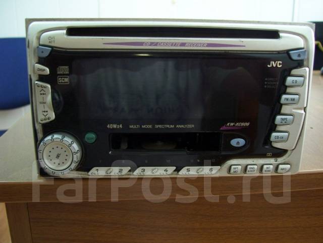 Магнитола "JVC", другой, б/у, в наличии. Цена: 1 000₽ во Владивостоке