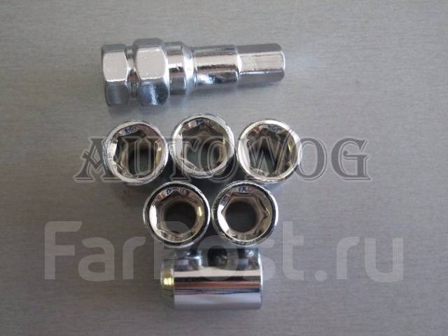Гайки под шестигранник Max Guard хром 12mmxP1.25 (20шт +1ключ) - Гайки ...