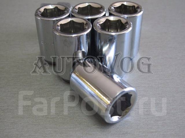 Гайки под шестигранник Max Guard хром 12mmxP1.25 (20шт +1ключ) - Гайки ...