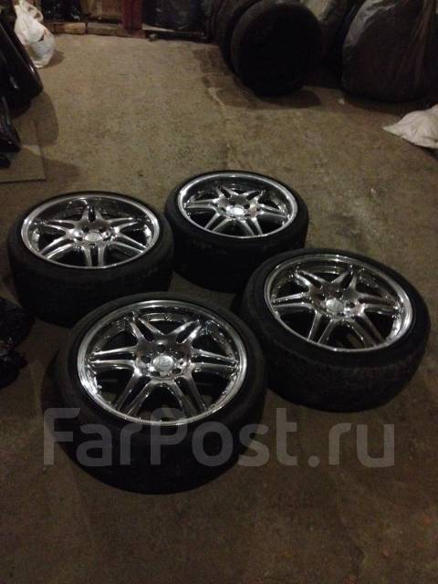 Продам диски на R19 хром, Brabus, 19", 1 шт, 5x114.3, 4 шт, б/у, в ...