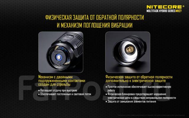 Фонарь Nitecore MH27 подствольный / тактический / туристический ...
