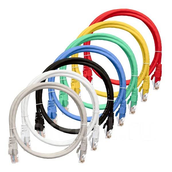 Цветные патч-корд медь коммутационный шнур Кат5е RJ45 24AWG 7х0,205мм ...