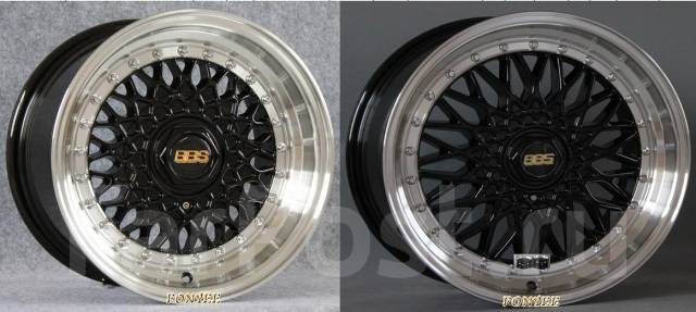 Новые диски BBS RS R13 4х100/114,3 ET25 J6 Черные+Хром полка, 13", 1 шт ...