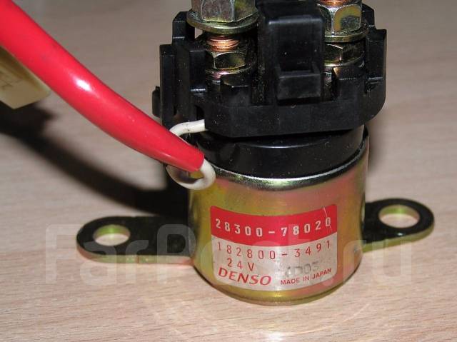 Реле 28300-78020 (+24V). Япония купить во Владивостоке по цене: 1 200 ...