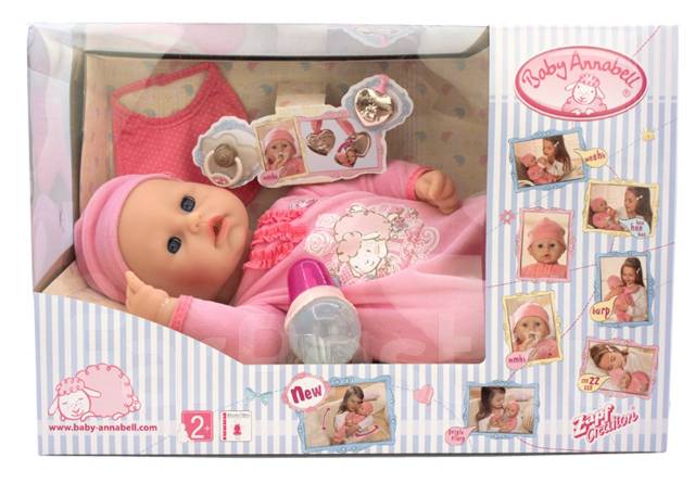 Бэби Аннабель Кукла с мимикой, 46 см Zapf Creation Baby Annabell 794-0 ...