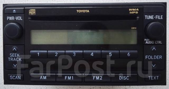 Оригинальная магнитола Toyota 86120-28590 CD FM MP3 WMA новая ...