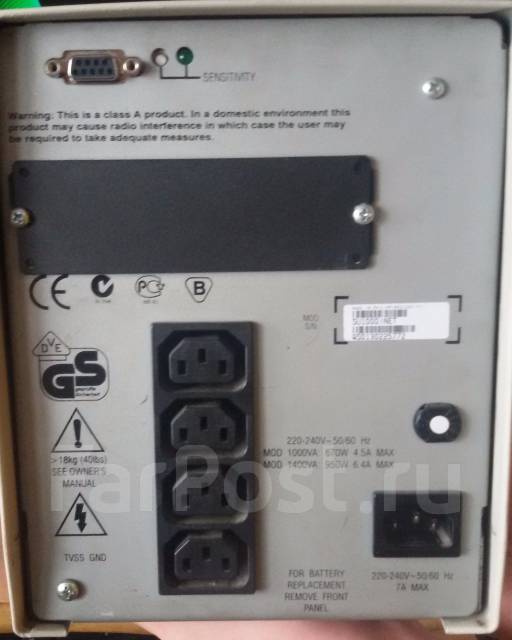 ИБП APC Smart-UPS 1000VA USB & Serial 230V SUA1000I с рубля - Корпуса ...