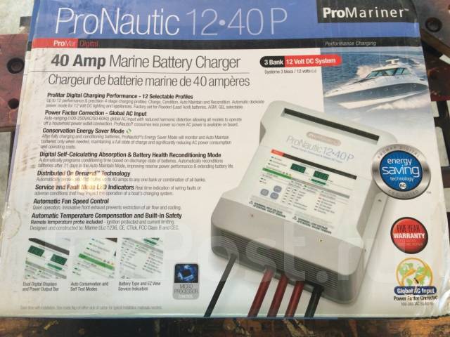 Pronautic 1260P Морское Зарядное Устройство 3 Канала 12 V 20 40 60 A ...