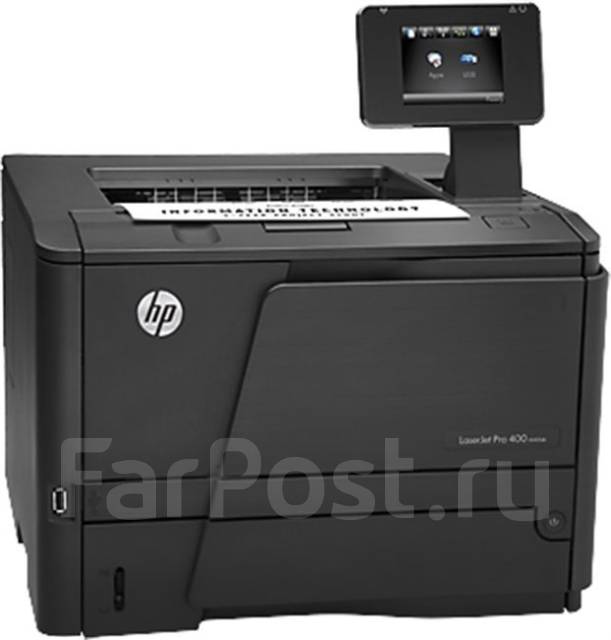 Лазерный принтер, сетевой, с двухсторонней печатью, HP LaserJetPro400dn ...