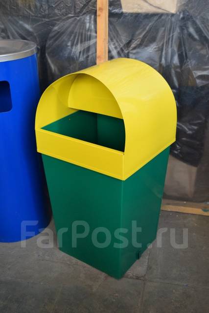 Урна для мусора мусорка уличная металлическая Руслан 2 низкая ...