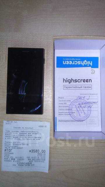 Продам телефон Highscreen Pure J - Смартфоны и сотовые телефоны во Владивостоке