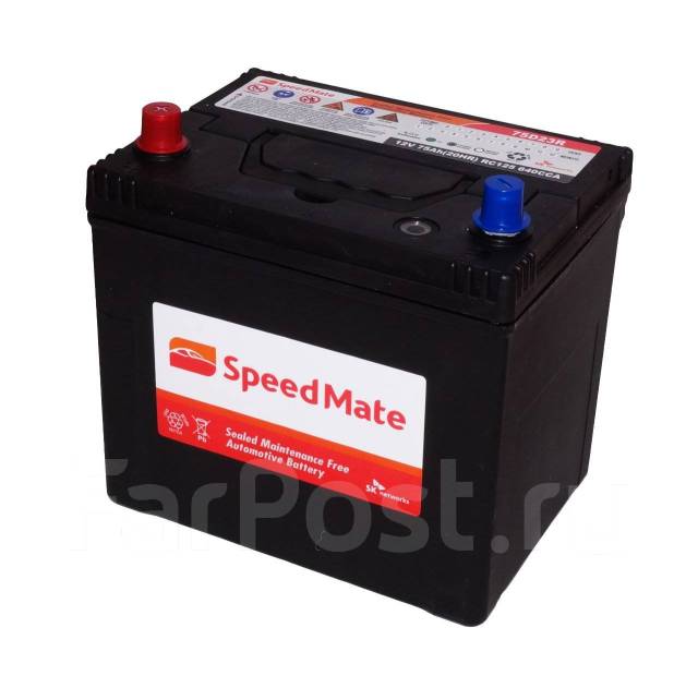 АКБ Speedmate MF 75D23R 65а/ч CCA 520 (232*173*225), прямая (правое ...