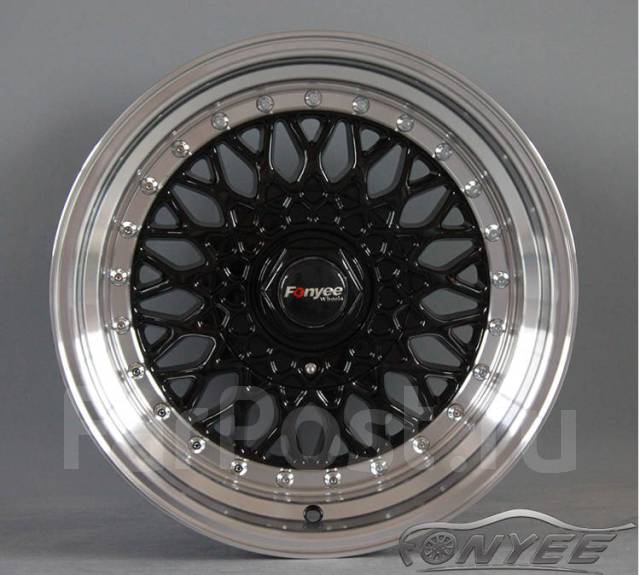 Новые диски BBS RS R18 5X112/114,3 ET30 J8 черный глянец + полированна ...