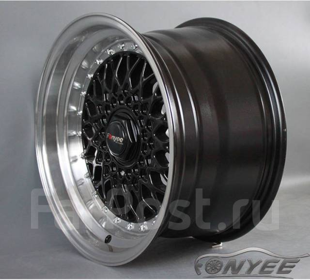 Новые диски BBS RS R18 5X112/114,3 ET30 J8 черный глянец + полированна ...