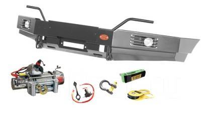 Силовой передний бампер УАЗ Патриот, УАЗ Пикап с площадкой под лебедку ...