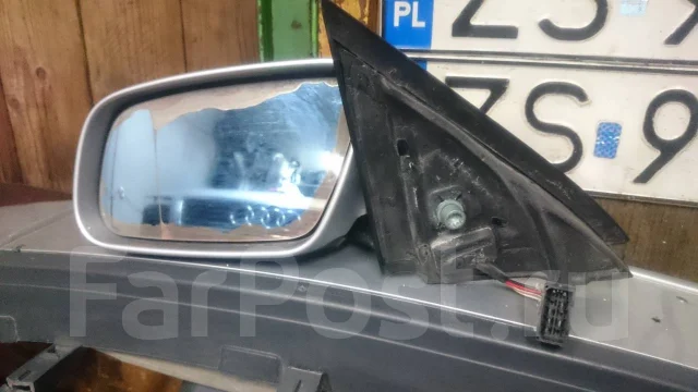 Зеркало боковое левое Audi A6C5 серебро в Москве