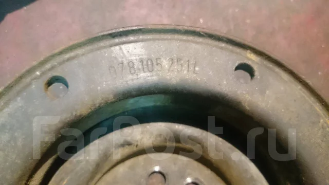 Шкив коленвала Audi A6C5 2.4-2.8v6 078105251L в Москве