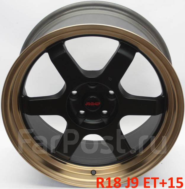 Пара новых! RAYS Volk Racing TE37V R18 J9 ET+15 5*114.3 [0712] - Диски ...