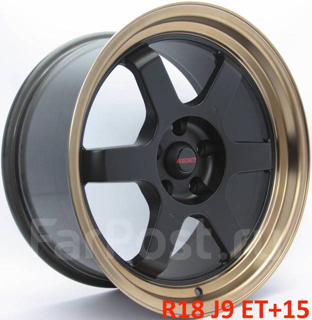 Пара новых! RAYS Volk Racing TE37V R18 J9 ET+15 5*114.3 [0712] - Диски ...