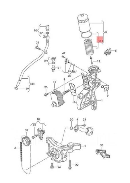 Фильтр масляный AUDI, Volkswagen, Porsche, Skoda Original в наличии ...