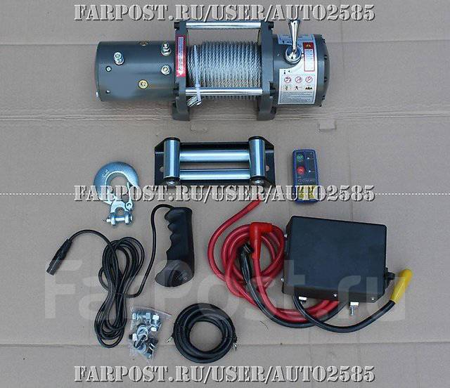 Лебедка электрическая 12V Electric Winch 6000lbs (2722 кг) купить во ...