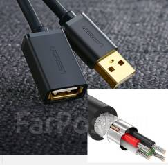 Кабель USB Shielded HIGH Speed Cable 2.0 Revision 28AWG/1P+24 AWG/2С ...