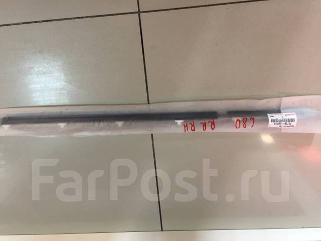 Молдинг стекла двери хром RR RH Toyota Land Cruiser 80 75730-60010 ...