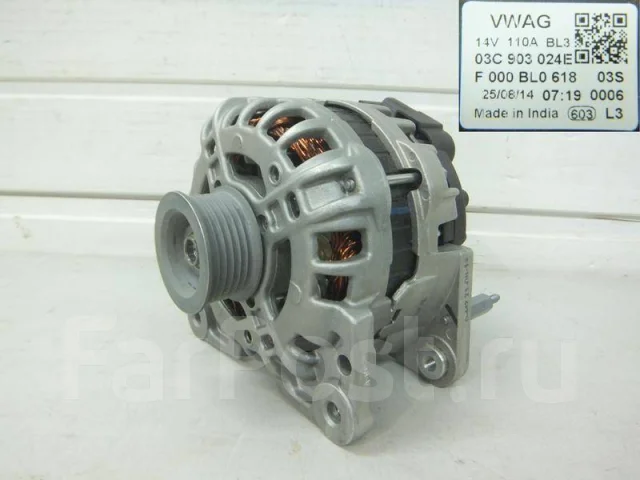 Генератор volkswagen jetta / vw polo / skoda fabia rapid в Москве