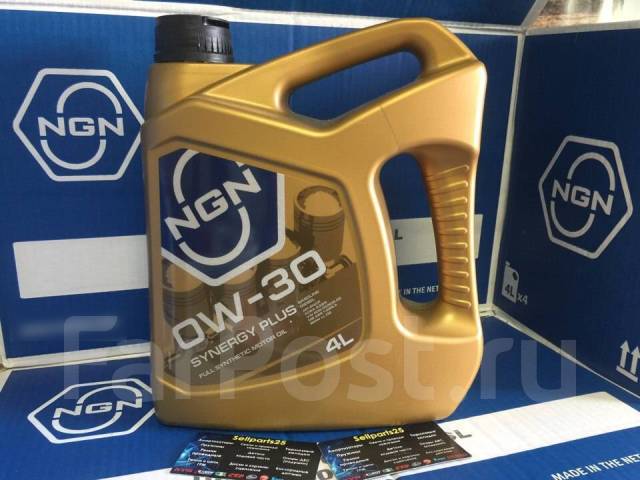 Синтетическое моторное масло NGN Synergy PLUS 0W-30 4л Нидерланды ...