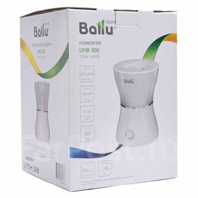 Ультразвуковой увлажнитель ночник Ballu UHB-300 белый Видео, новый, под заказ. Цена: 2 290₽ во ...