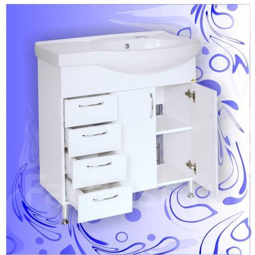 Тумба напольная под раковину коралл 82 Aquastore. Цена: 6 930₽ во ...