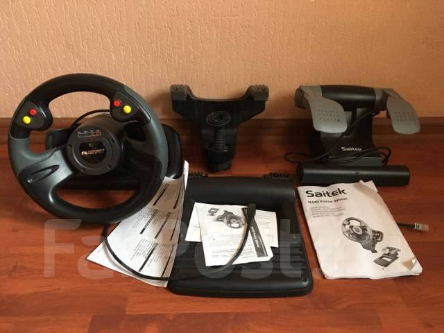 Игровой руль Saitek R440 Force Wheel, б/у, в наличии. Цена: 1 500₽ во ...