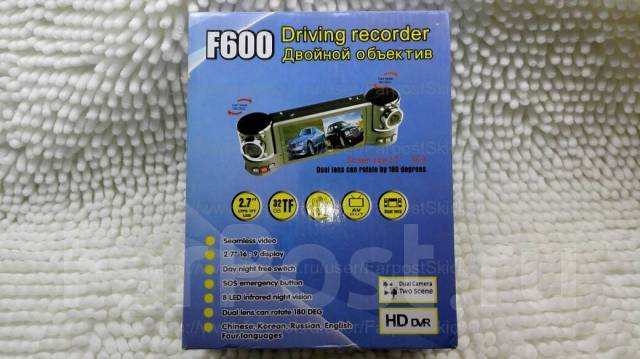 Видеорегистратор Carway F600. 2 Камеры. Ночное видение, новый, в ...