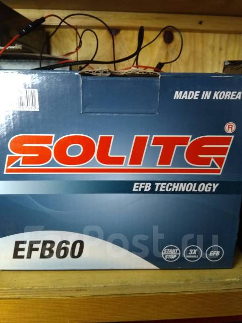 Аккумулятор Solite EFB 60 star stop 12V 60A - Аккумуляторы во Владивостоке