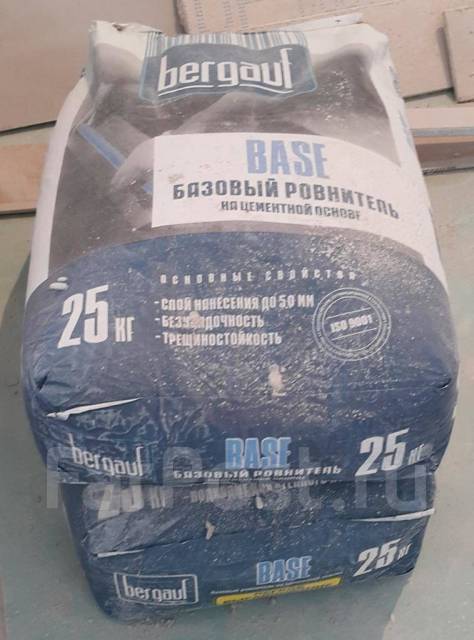 Стяжка для пола "Bergauf Base" (25 кг) - Строительные смеси во Владивостоке