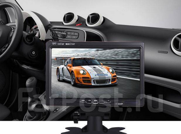 Авто монитор 7 дюймов (2 видеовхода) Новый. Универсальный, в наличии ...