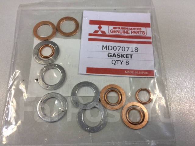 Комплект шайб под форсунки 12шт MD068355 MD070717 MD070718 4D56 ориг ...