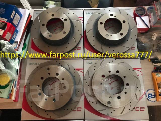 Диски тормозные перфорированные перед+зад комплект LC200/LX570 купить ...