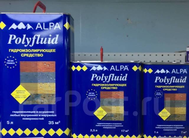 Гидроизоляция любых поверхностей проникающая Polyfluid Alpa Франция ...
