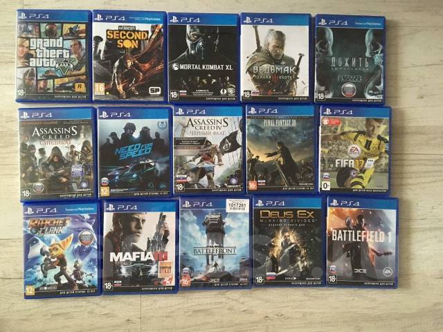 Продажа/обмен игр на Сони Плейстейшен 4 (игр очень много ) фото игр ...