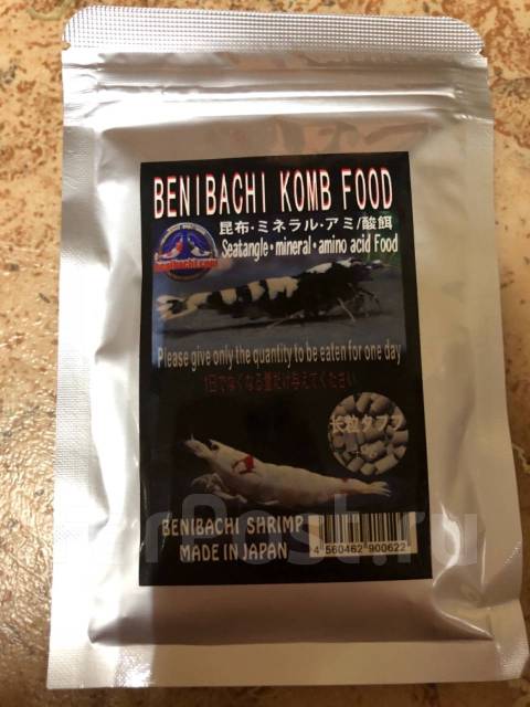Корм для креветок Benibachi Komb Food, 40гр, в наличии. Цена: 300₽ во ...