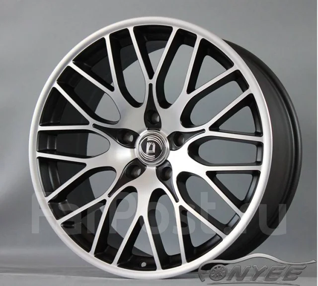 Новые диски Diewe Wheels Fina Felgen R18 5X108 ET45 J8 черный мат + се ...