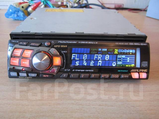 Alpine CDA-9815J (именная техника), 1 DIN — 178x50 мм, б/у, в наличии ...